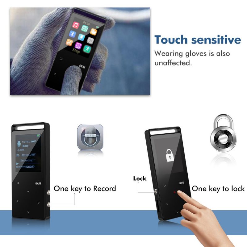 Touch 16GB Digital MP3, MP4, MP5 Music Player Mini Portable ...