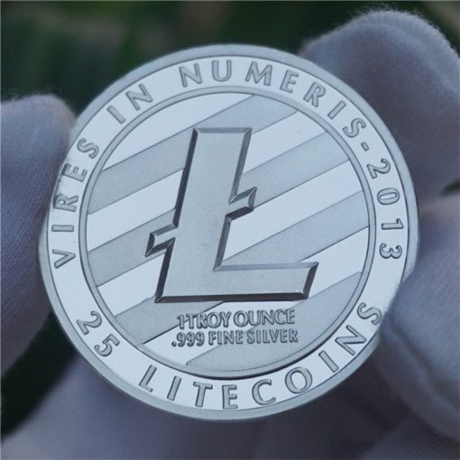 Litecoin Coin Silver Coating | Coins Shopy