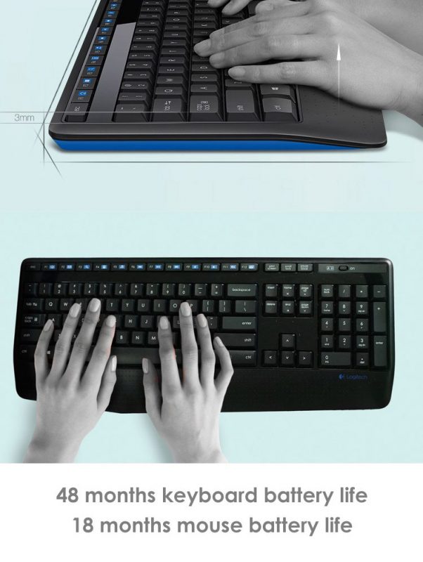 Wireless Optical Mouse - Keyboard Set Logitech | Coins Shopy