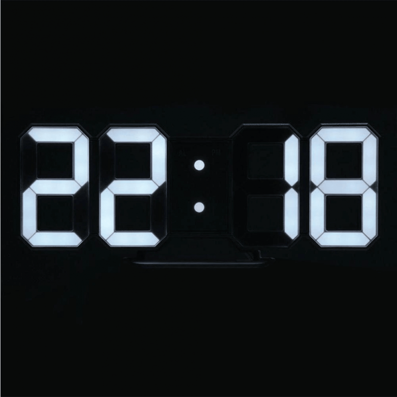 Modern Digital 5 Color Led Table Clock | Coins Shopy
