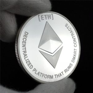 Ethereum Coin Silver Coating | Coins Shopy