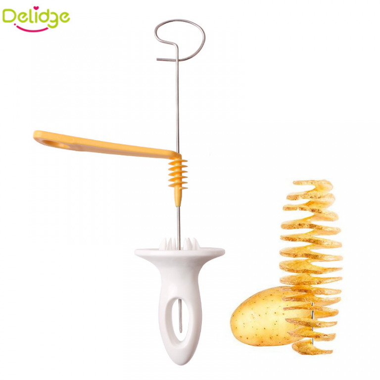 Rotate Potato Slicer Stainless Steel +Plastic Twisted Potato Slice ...