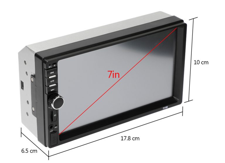 7018B Car Audio 7 Inch 2 DIN Autoradio Stereo Touch Screen Auto Radio ...