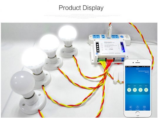 Sonoff 4ch Channel Remote Control Smart WiFI Switch Home Automation ...