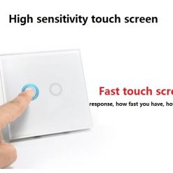 EU Standard Smart Remote Control 2 Way Crystal Glass Panel, Wall Light ...