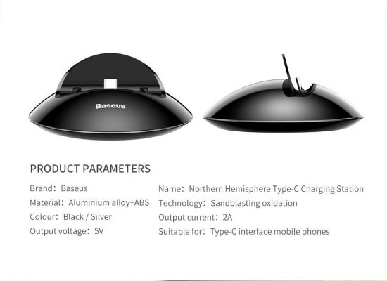 Baseus Lightning Table Charger Desktop Charger ( İphone 5 5s 6 6s 6 ...