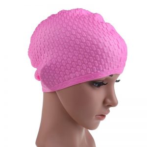 Unisex Flexible Waterproof Silicone Swimming Cap Adult Waterdrop ...