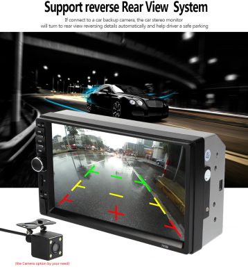 7018B Car Audio 7 Inch 2 DIN Autoradio Stereo Touch Screen Auto Radio ...