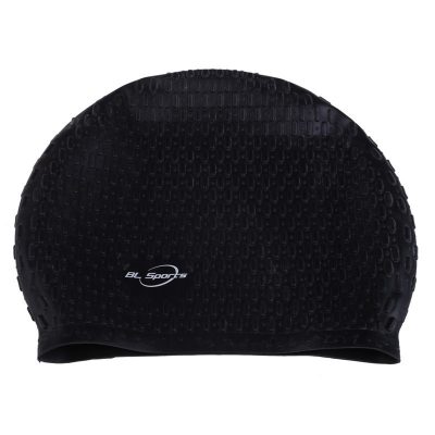 Unisex Flexible Waterproof Silicone Swimming Cap Adult Waterdrop ...