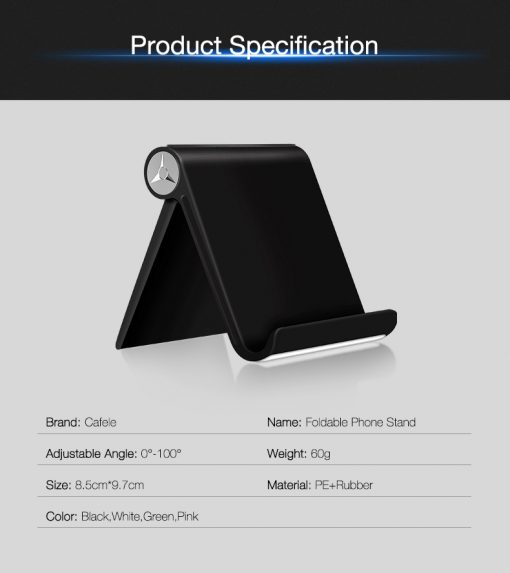 Cafele Mini Mobile Phone Holder Foldable Cell Phone Holder Universal ...