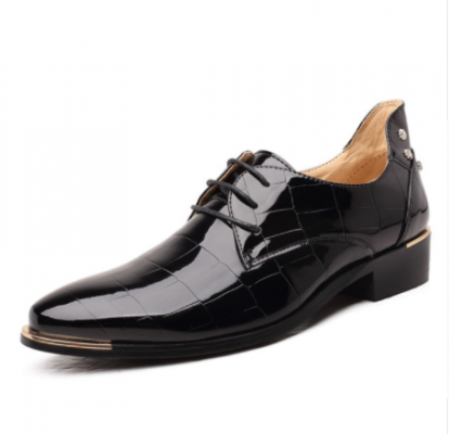 Pointed Patent Leather Oxford Shoes For Men Dress Shoes Business ...