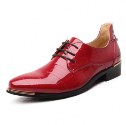Pointed Patent Leather Oxford Shoes For Men Dress Shoes Business ...