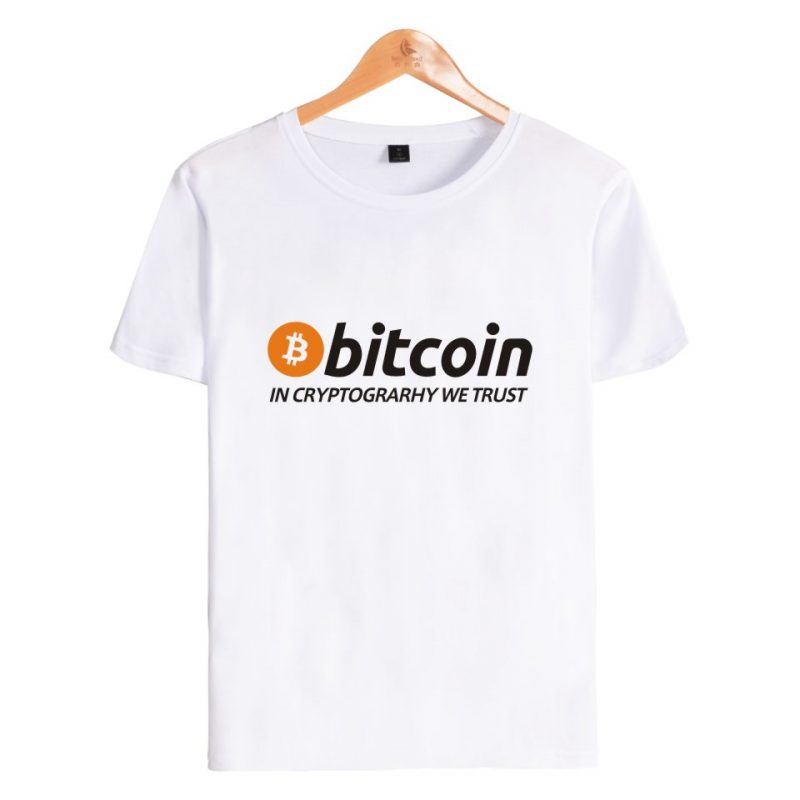 Bitcoin Tee Shirt IN CRYPTOGRARHY WE TRUST Summer Fashion Crypto ...