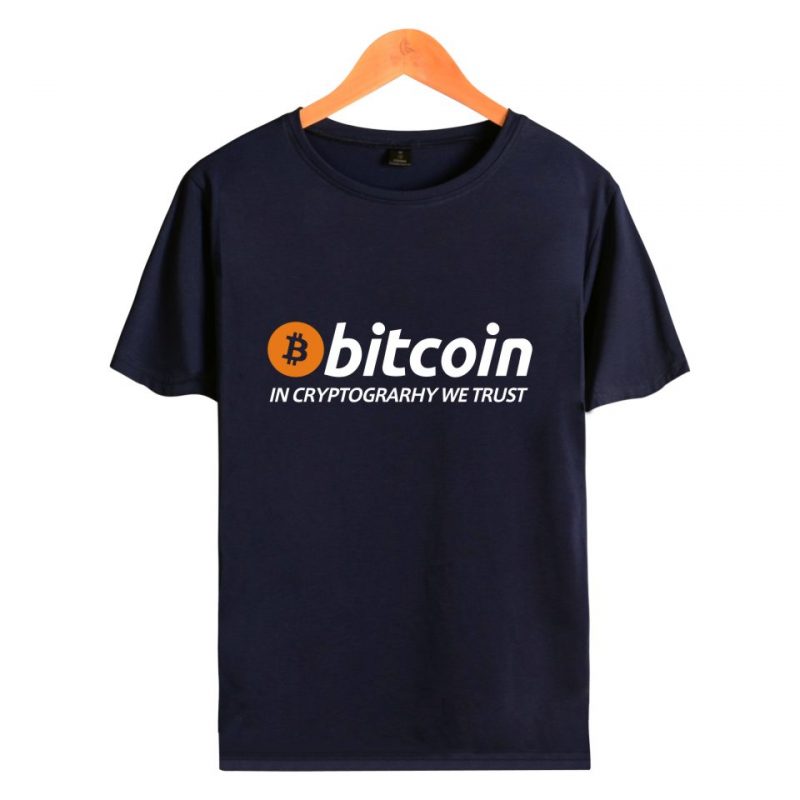 Bitcoin Tee Shirt IN CRYPTOGRARHY WE TRUST Summer Fashion Crypto ...